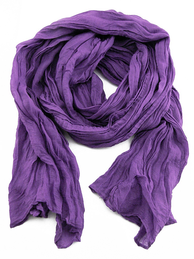 Foulard froissé violet